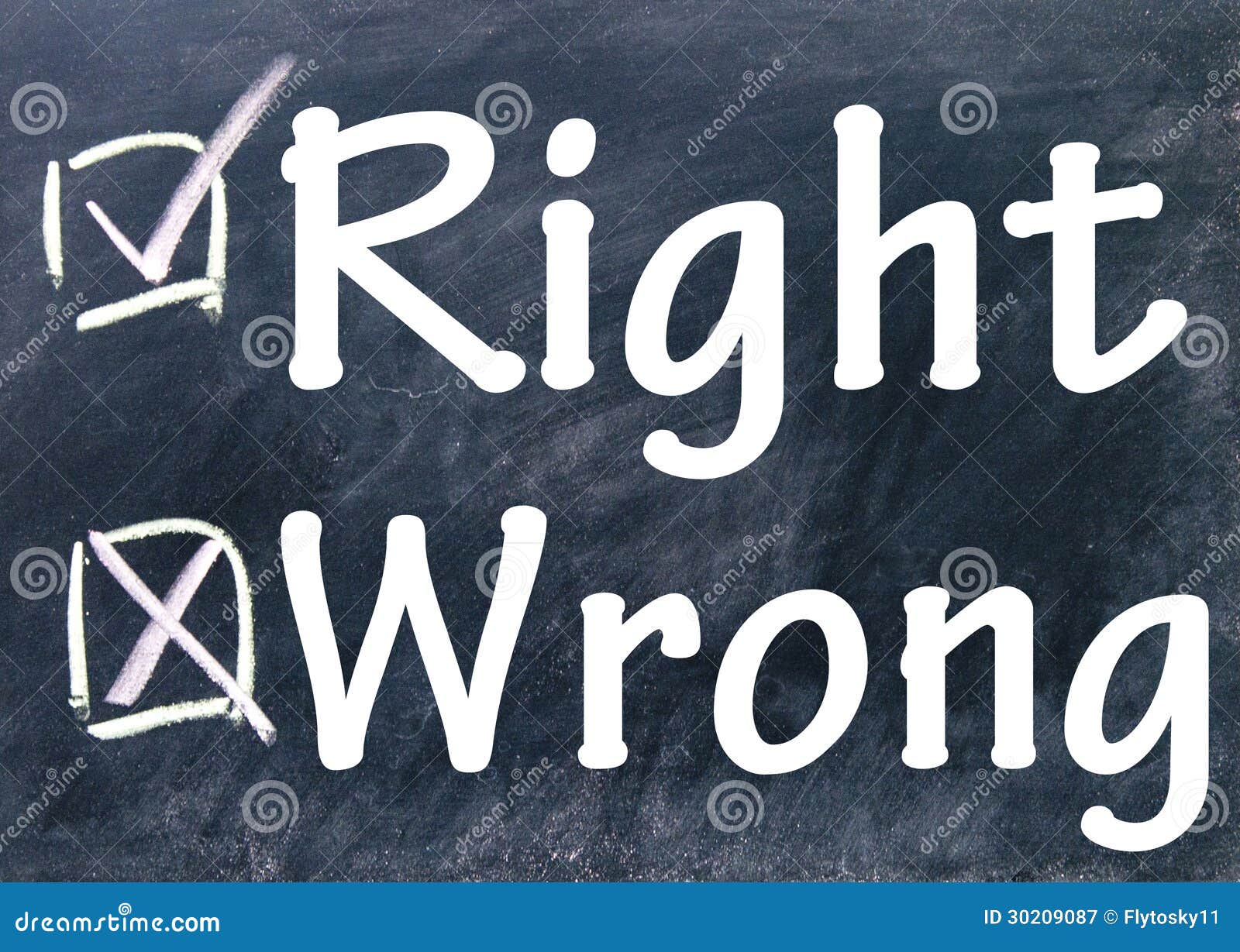 Rigth and wrong choice stock image. Image of option, negative - 30209087