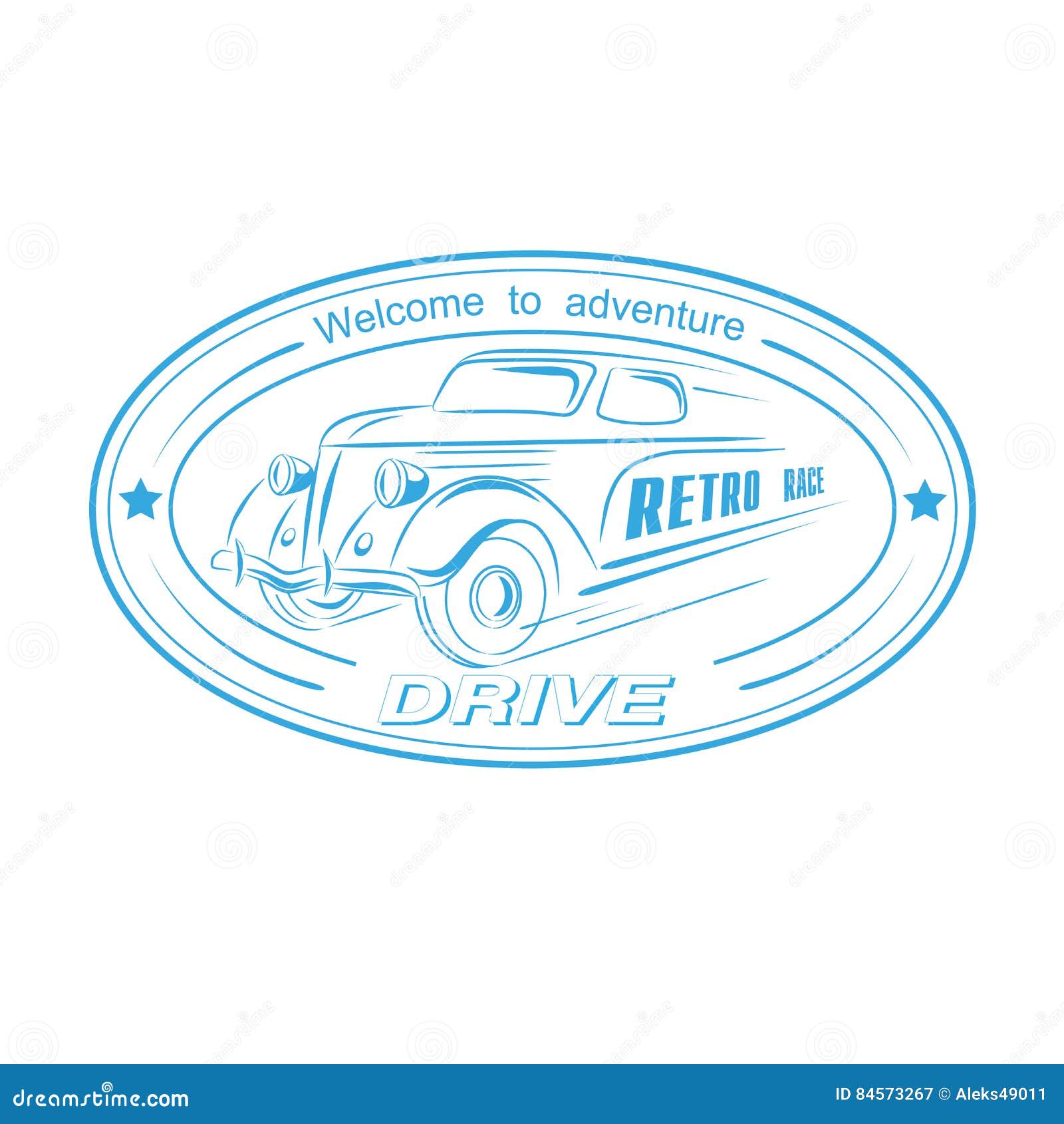 Rij van de retro auto's vector illustratie. Illustration of klem - 84573267