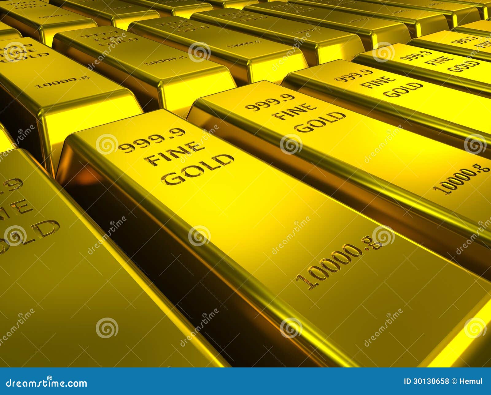 Rijen van goudstaven stock illustratie. Illustration of commercieel ...