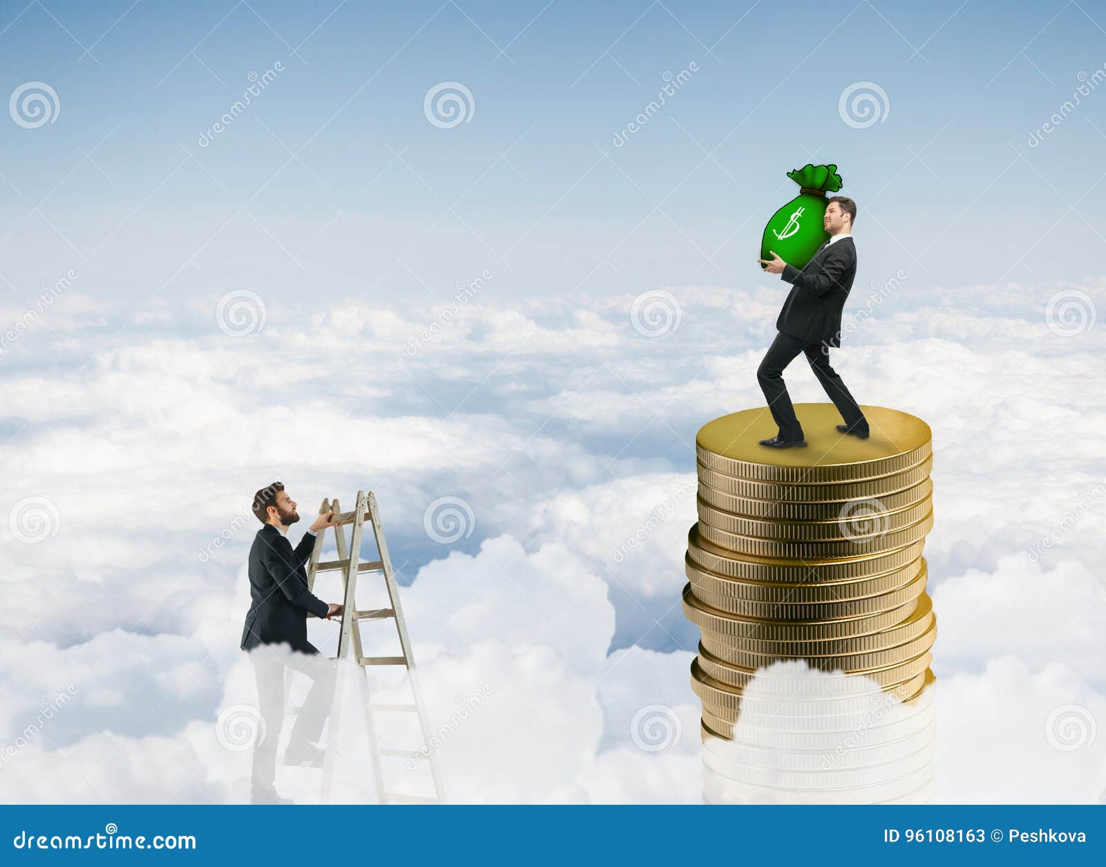 Rijkdom en succesconcept stock afbeelding. Image of euro - 96108163