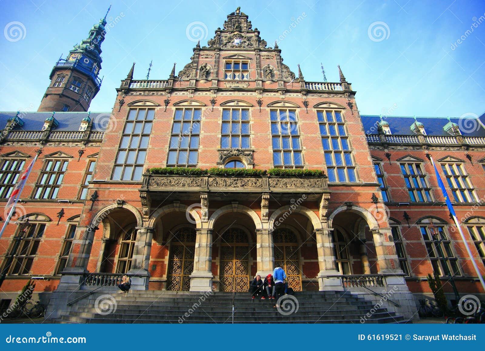 The Rijksuniversiteit Groningen Stock Image - Image of ...