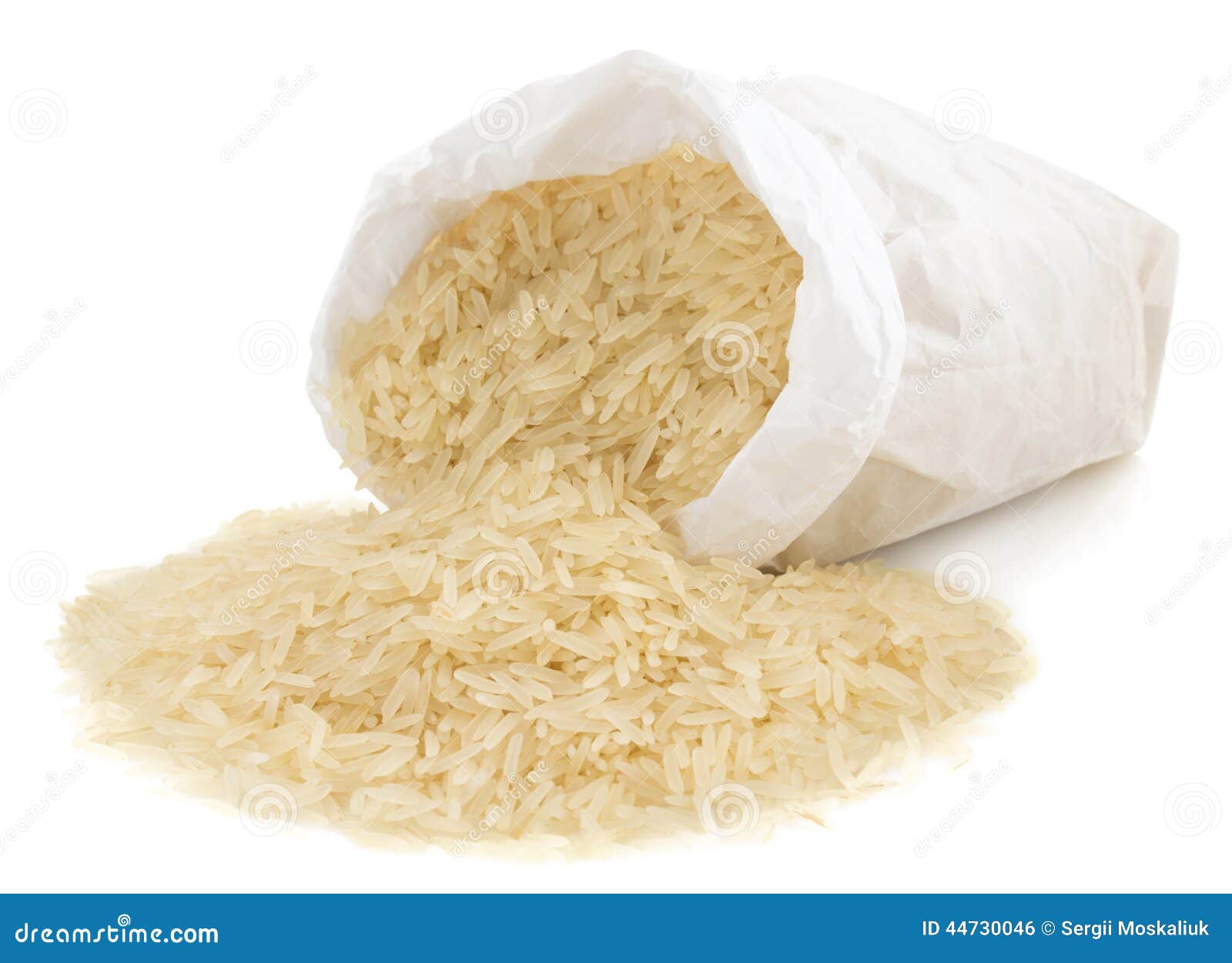 Rijst in document zak stock foto. Image of calorie, heerlijk - 44730046