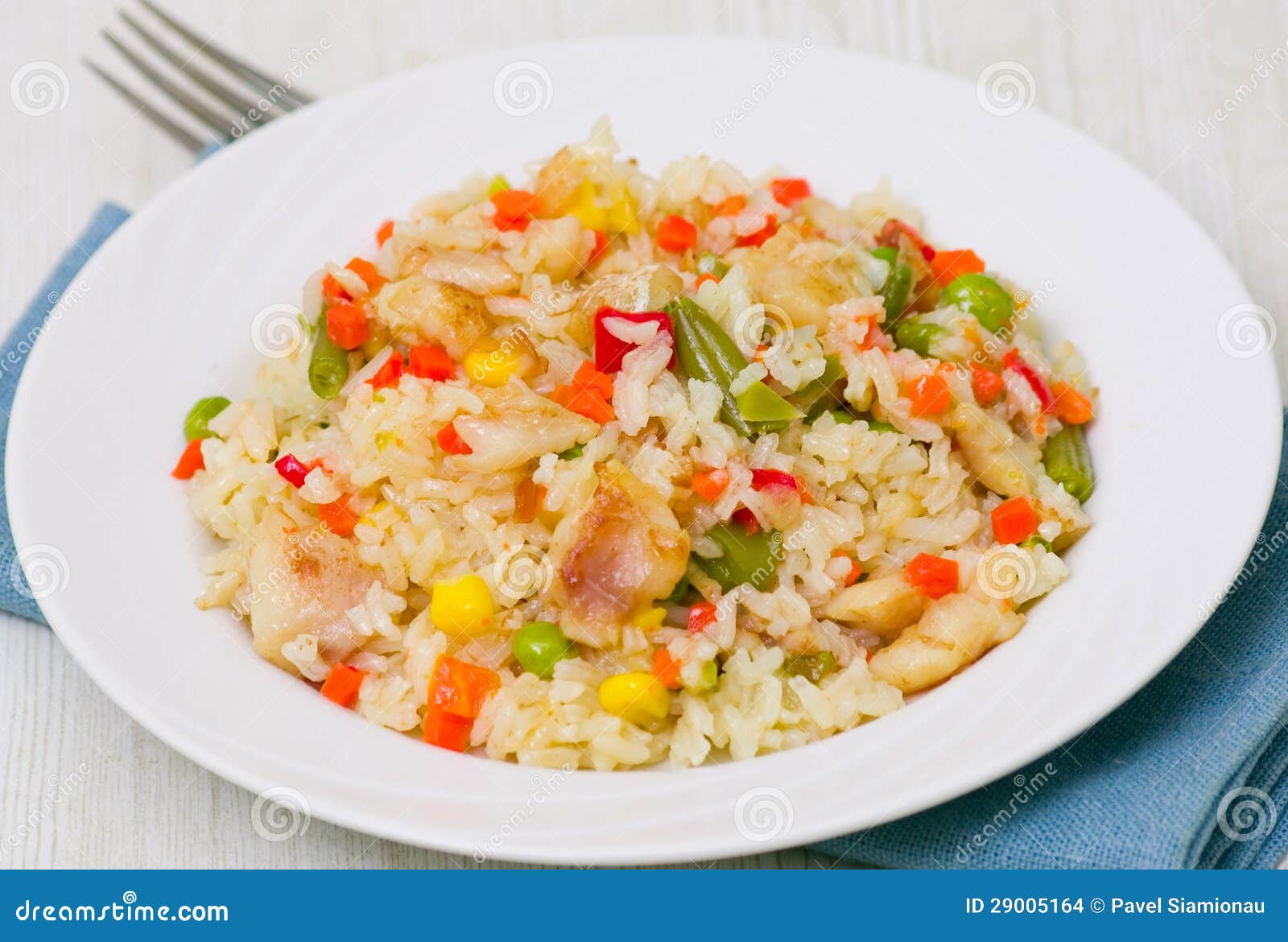 Rijst Met Groenten En Vissen Stock Foto - Image of vissen, schotel ...