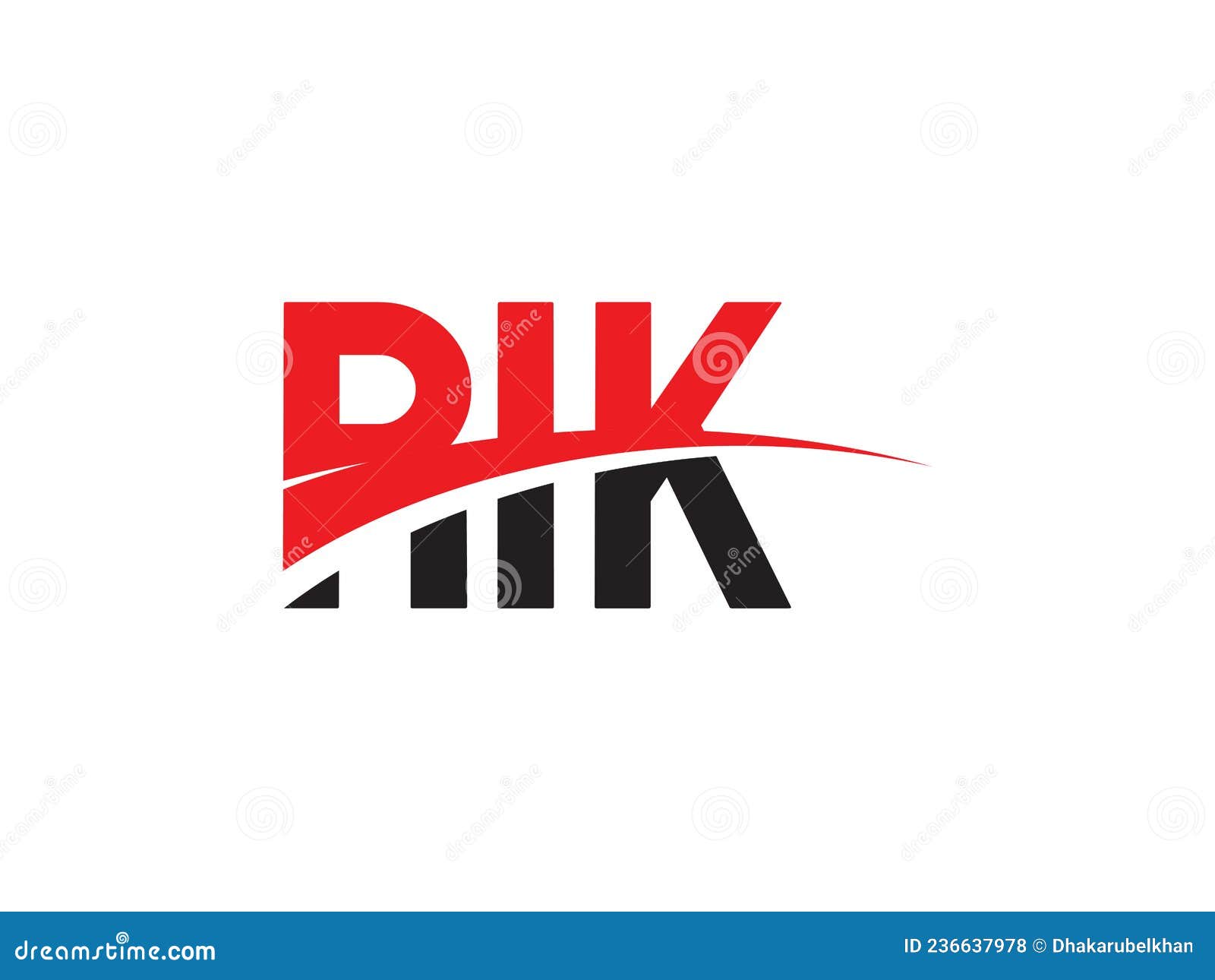 RIK Letter Initial Logo Design Vector Illustration Stock Illustration ...