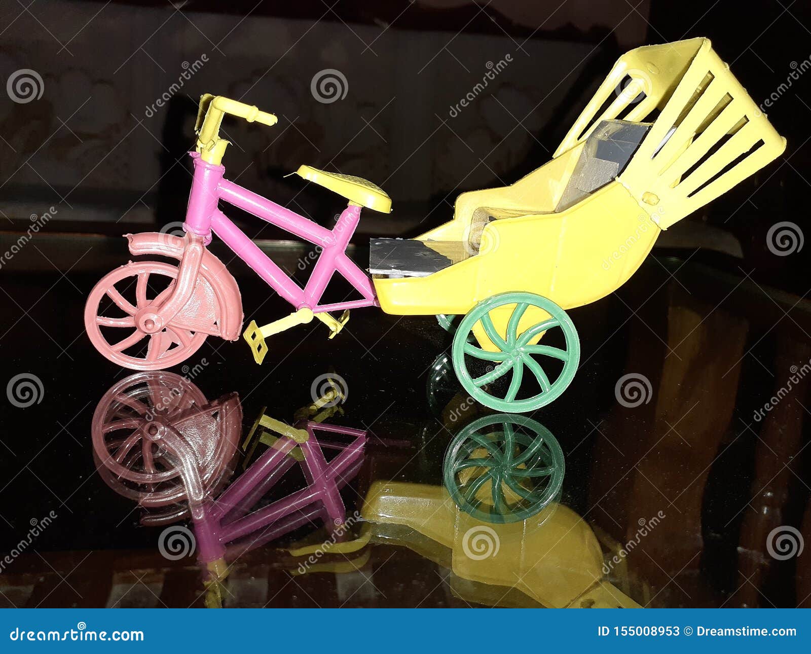 Rikshaw toy stock image. Image of decoration, interiors - 155008953