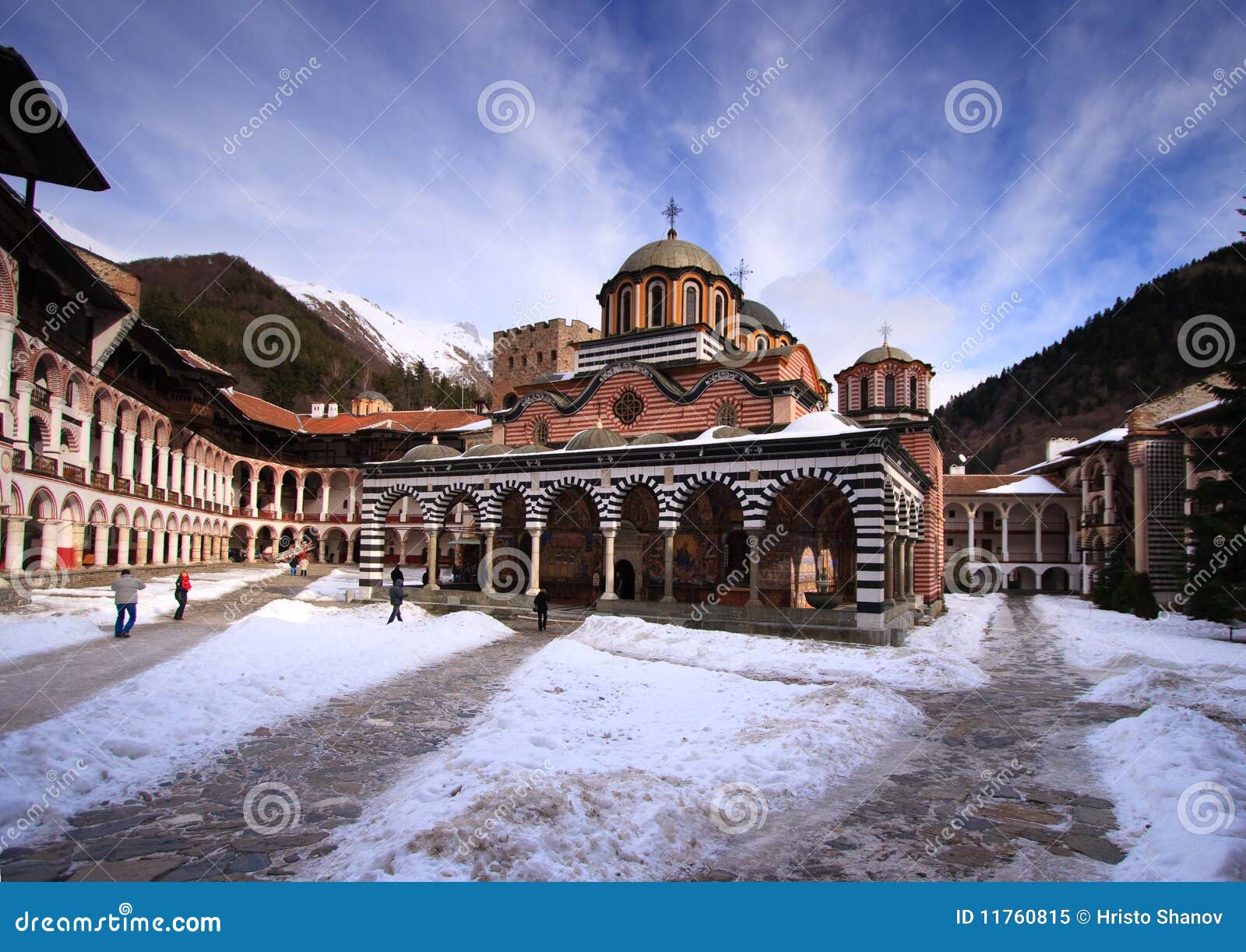 Rila monastery stock image. Image of balkan, color, building - 11760815