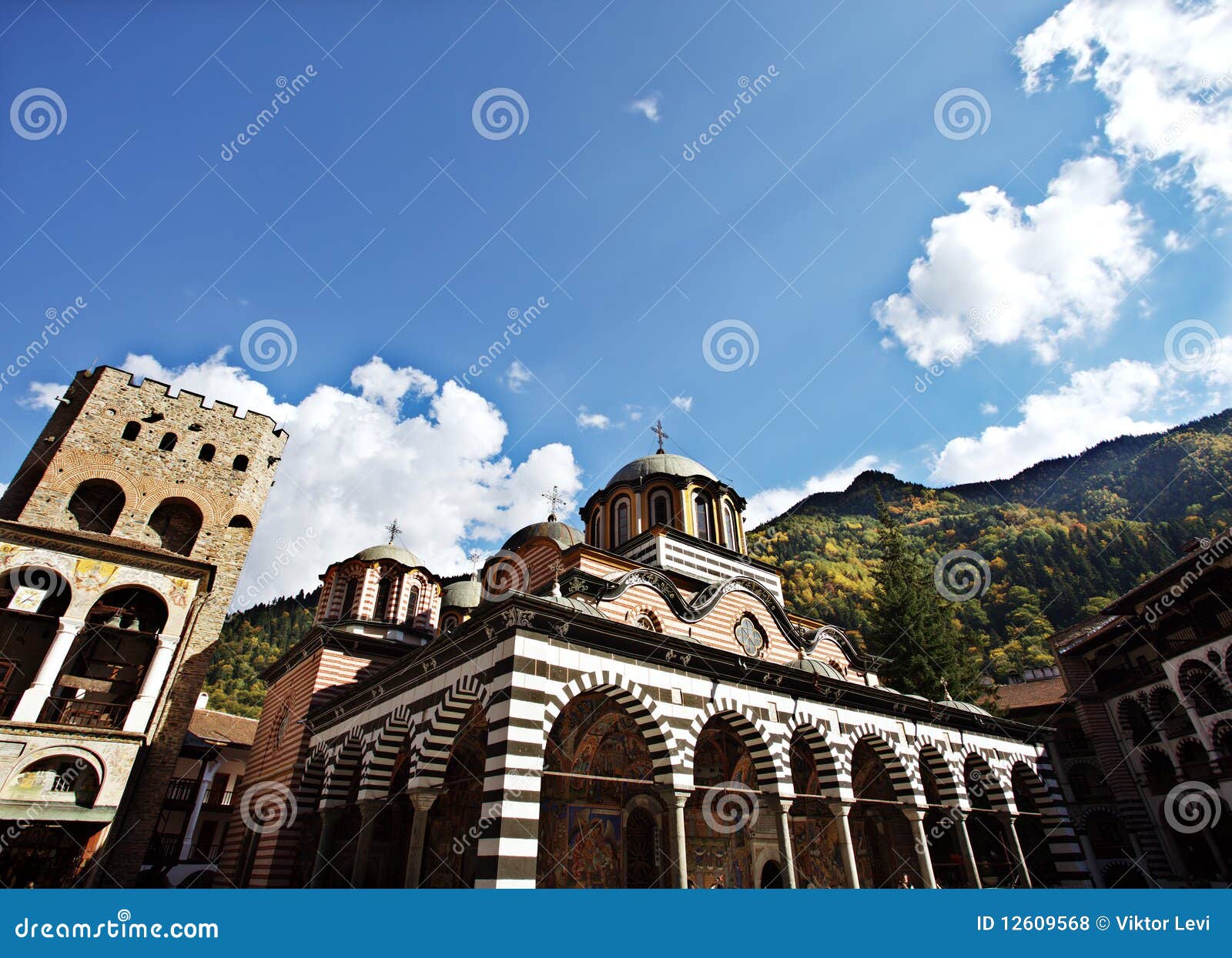 Rila monastery stock photo. Image of destination, ornament - 12609568