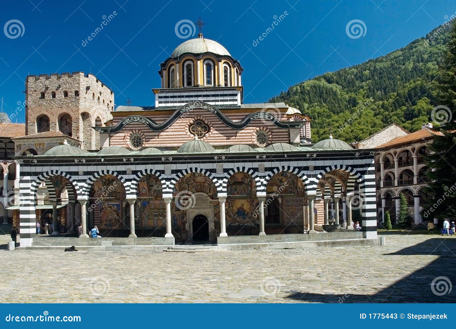 Rila monastery stock image. Image of posts, historic, chapel - 1775443