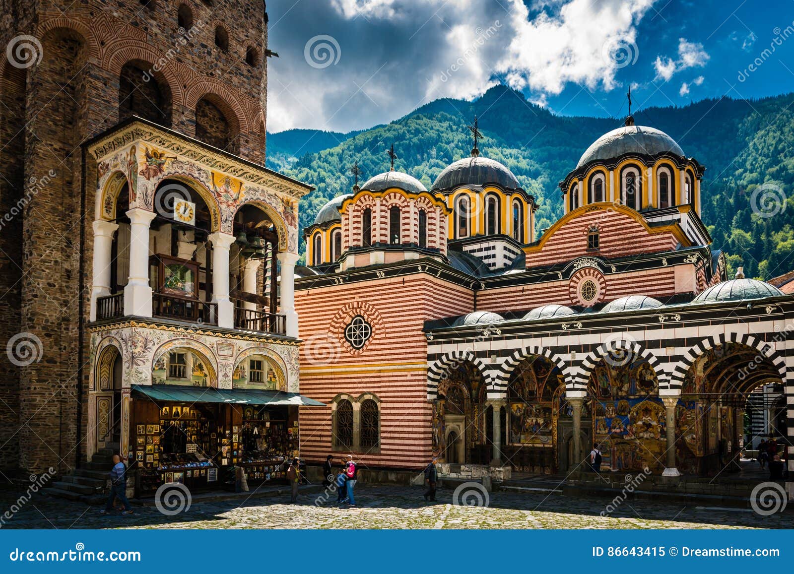 Rila Monastery in Bulgaria editorial image. Image of template - 86643415