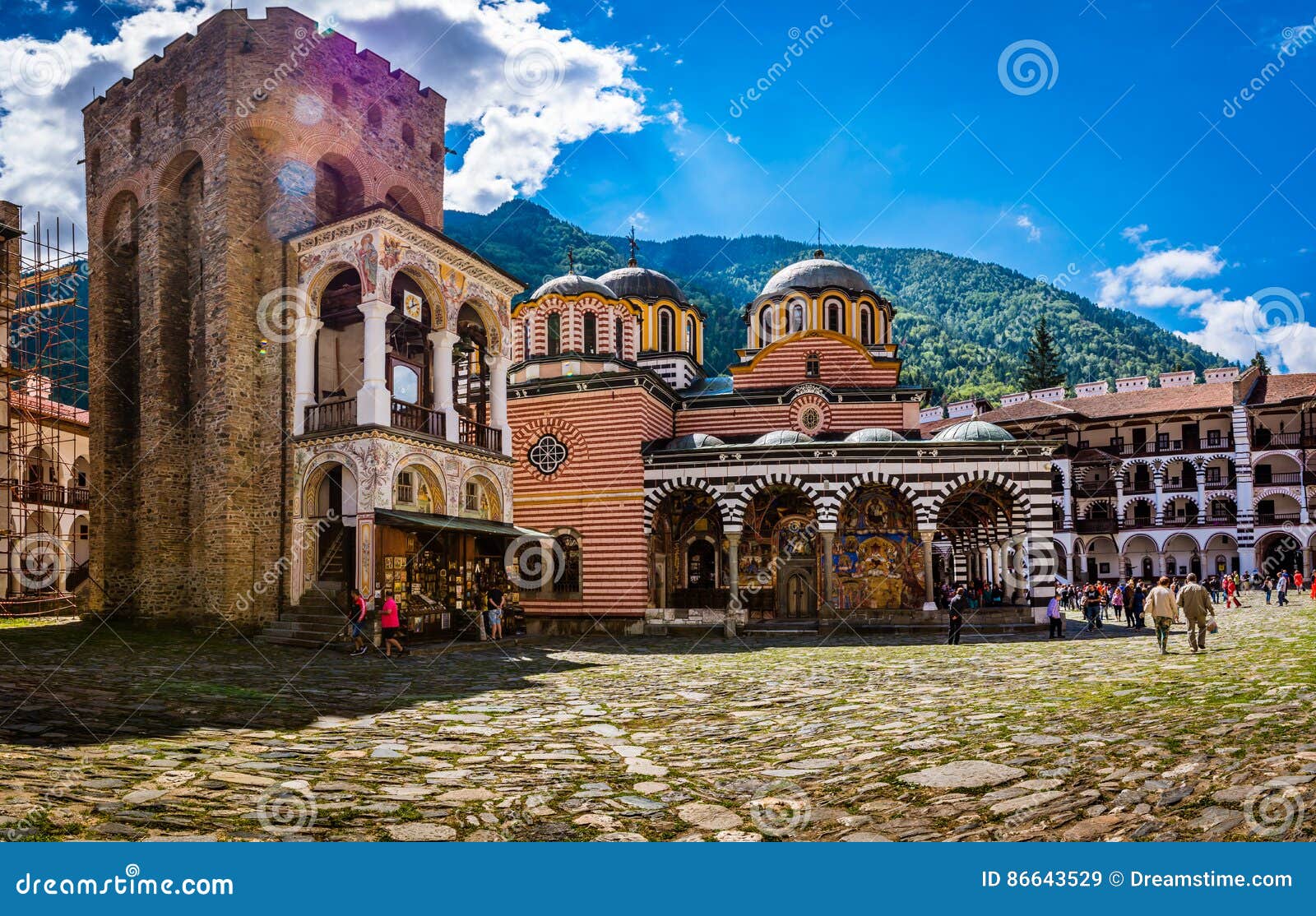 Rila Monastery in Bulgaria editorial stock image. Image of sights ...