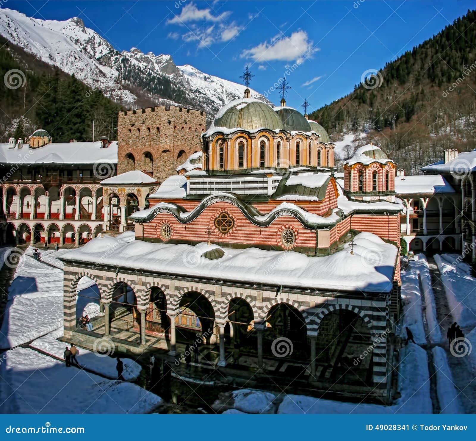 Rila Monastery, Bulgaria stock image. Image of cross - 49028341