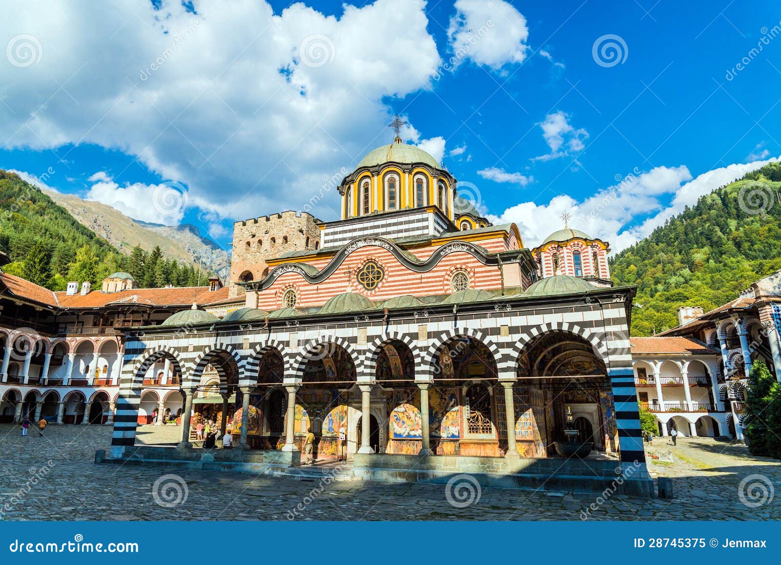 Rila Monastery, a Famous Monastery in Bulgaria Stock Image - Image of ...