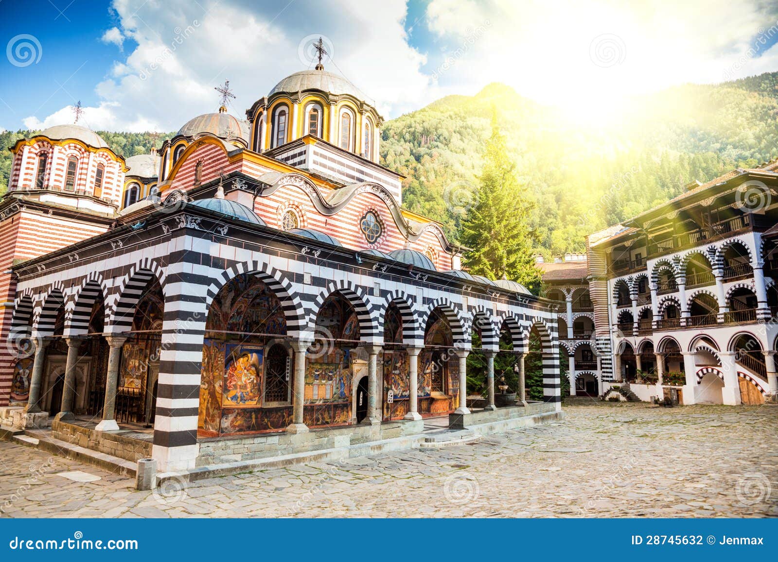 Rila Monastery, a Famous Monastery in Bulgaria Stock Photo - Image of ...