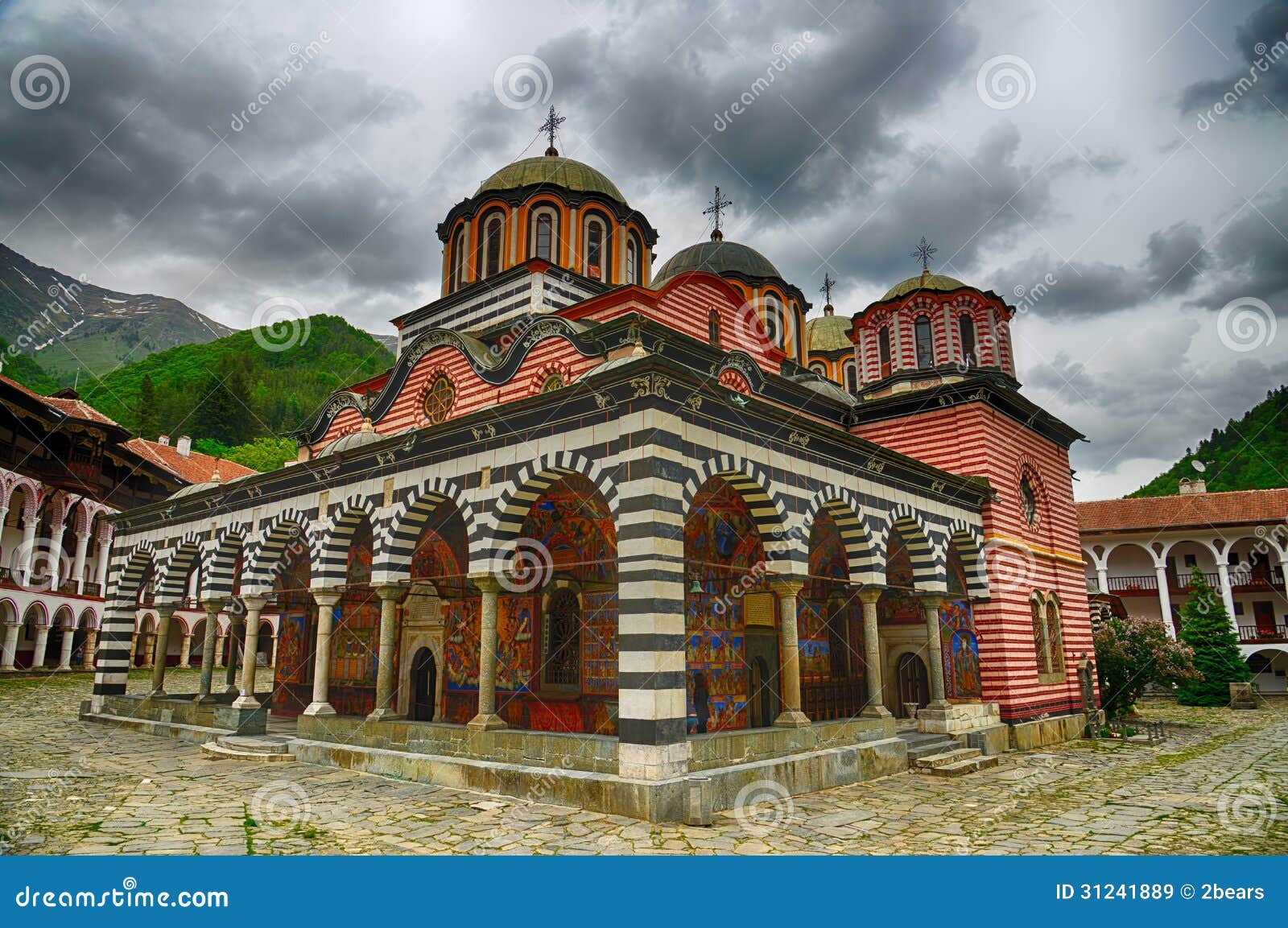 Rila Monastery.the Largest Orthodox Monastery in Bulgaria Stock Image ...