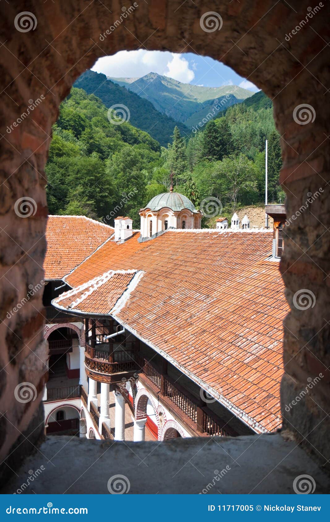 Rila Monastery Roof stock image. Image of roof, culture - 11717005