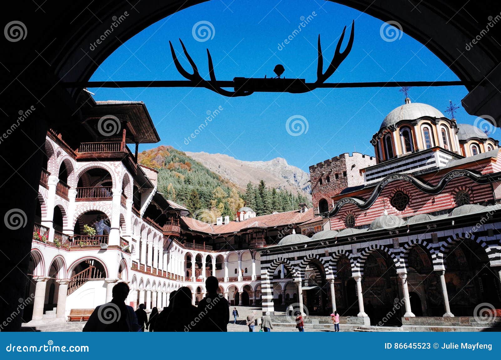 Rila Monastery editorial stock photo. Image of eastern - 86645523
