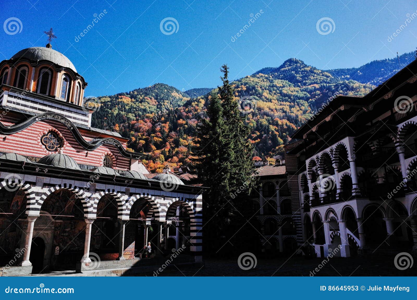 Rila Monastery editorial stock photo. Image of famous - 86645953