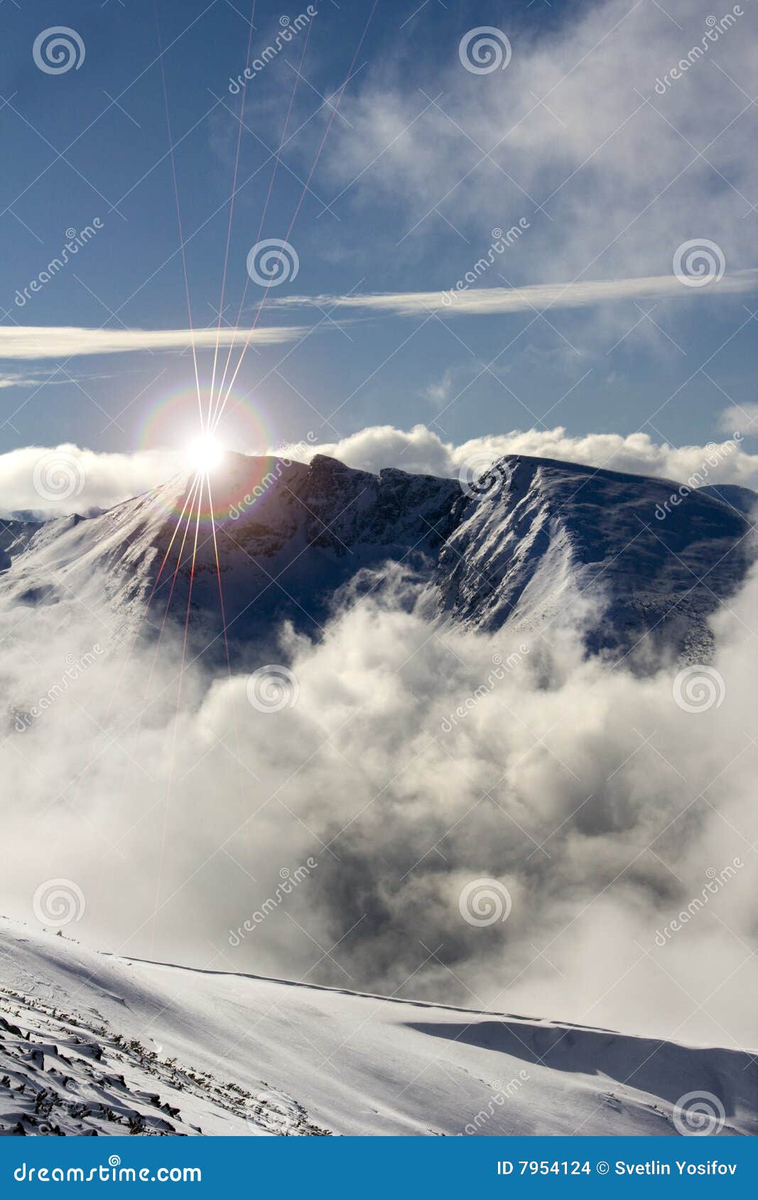 Rila mountain range. stock photo. Image of range, morning - 7954124