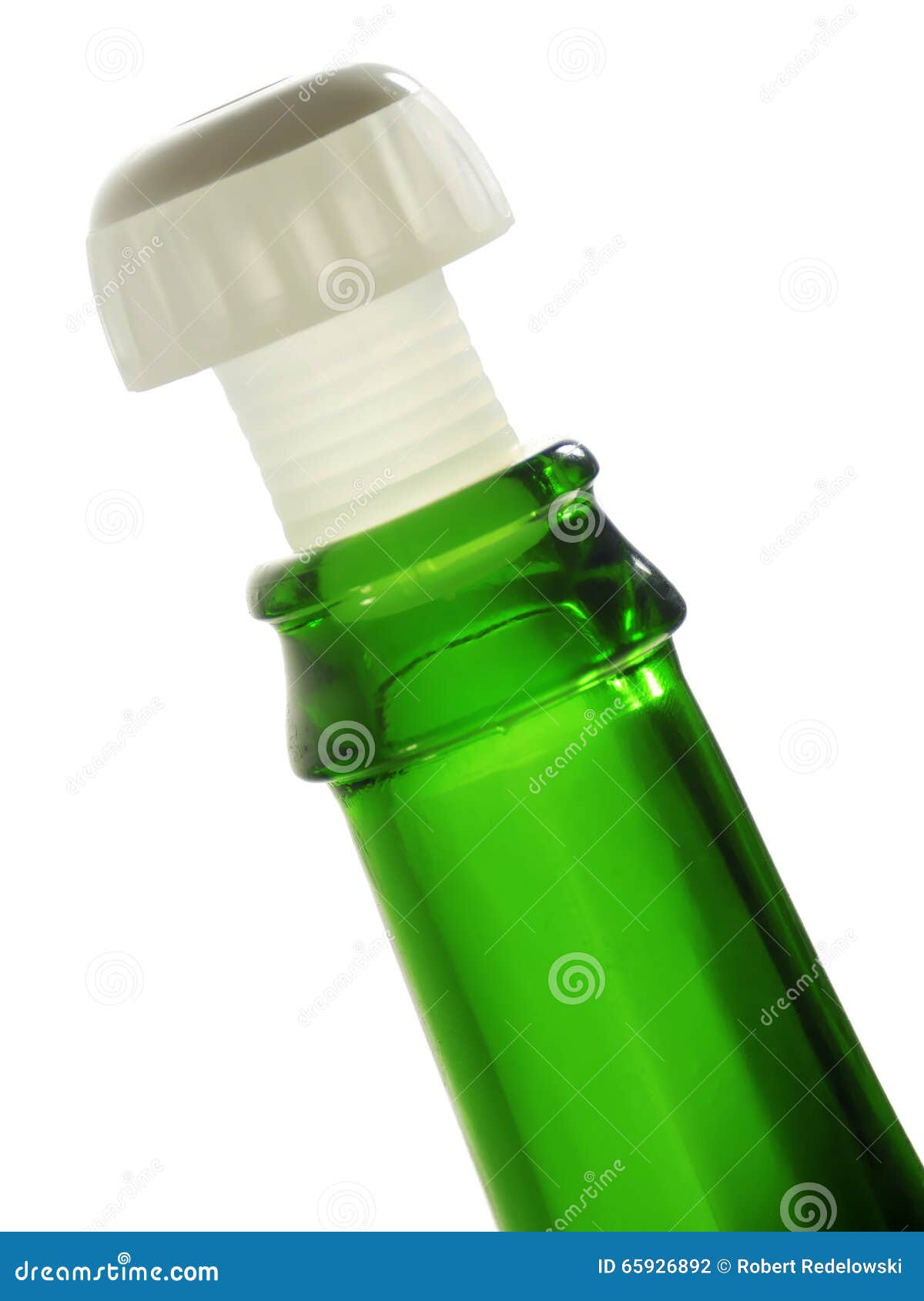 Rim of green bottle. stock photo. Image of isolated, empty - 65926892