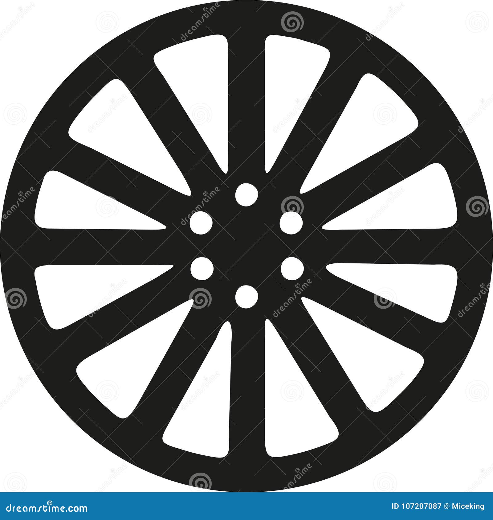 Rim icon car stock vector. Illustration of drive, logo - 107207087
