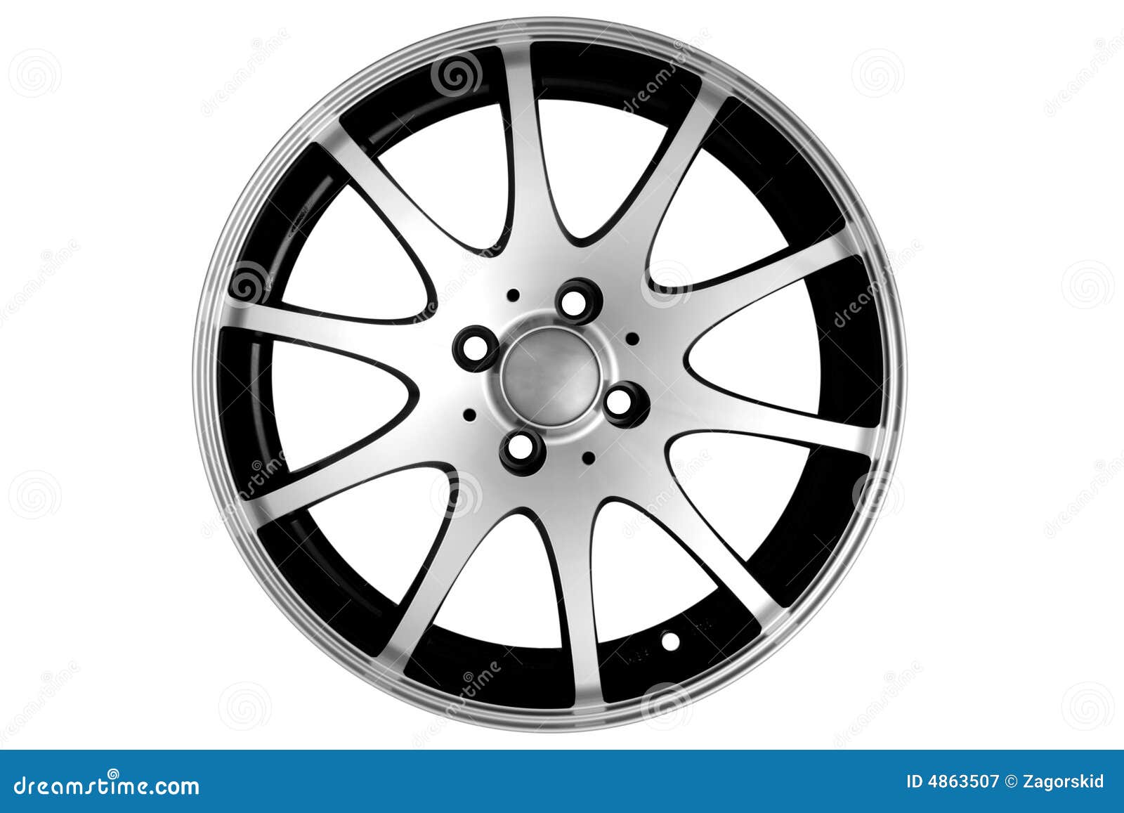 Rim isolated stock image. Image of metal, shiny, auto - 4863507