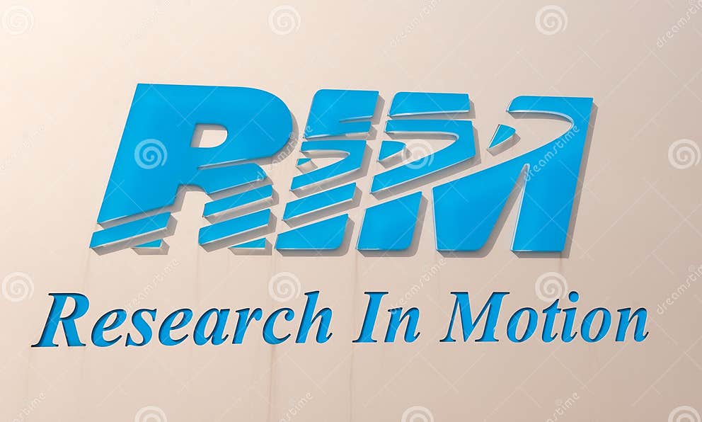 RIM logo editorial stock image. Image of business, name - 23547884