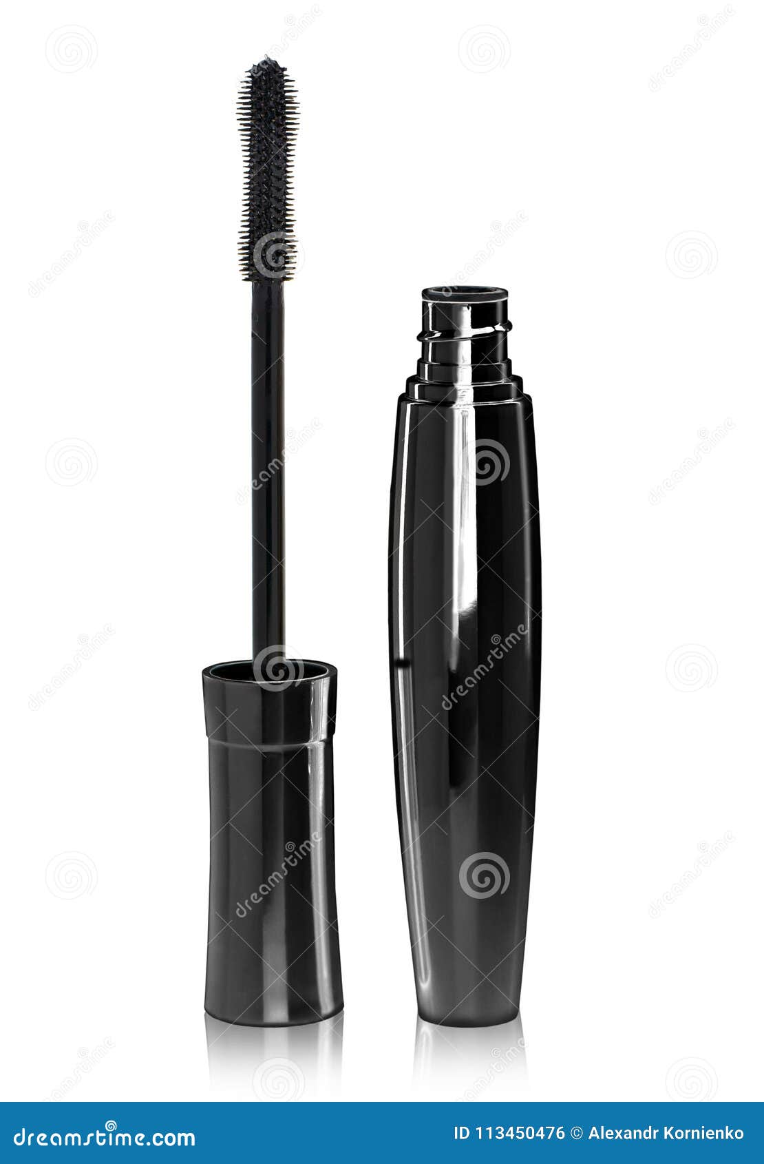 Rimel aislado en blanco foto de archivo. Imagen de eyeliner - 113450476