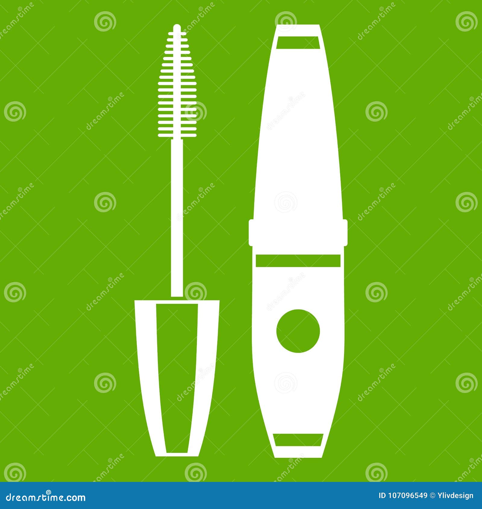 Rimel, Verde Del Icono Del Cepillo Del Rimel Ilustración del Vector ...