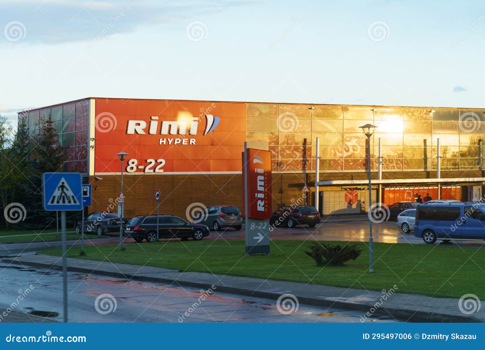 Signboard Of Rimi Hypermarket Shopping Center In Vilnius Editorial ...