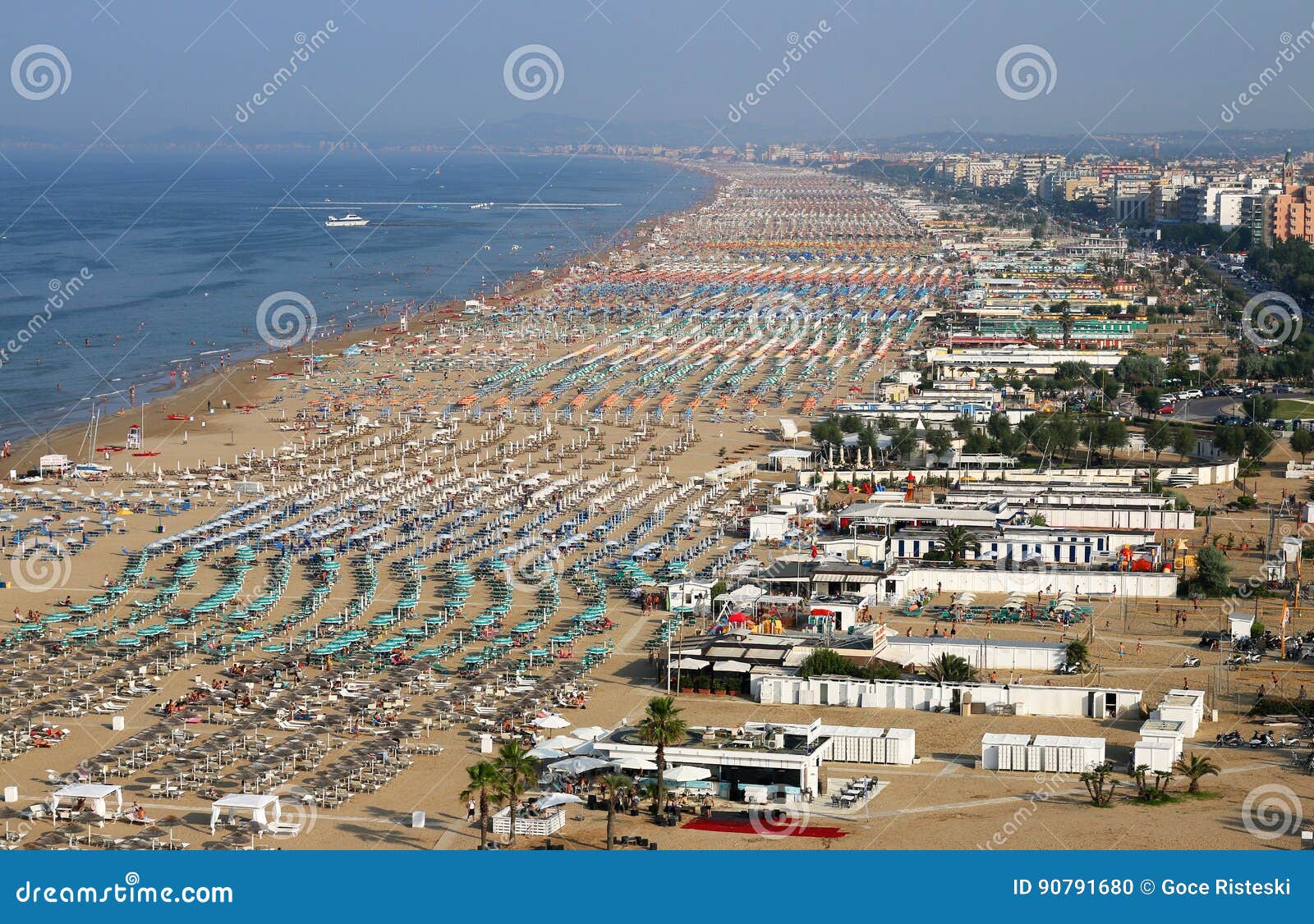 Rimini beach Italy stock photo. Image of europe, romagna - 90791680