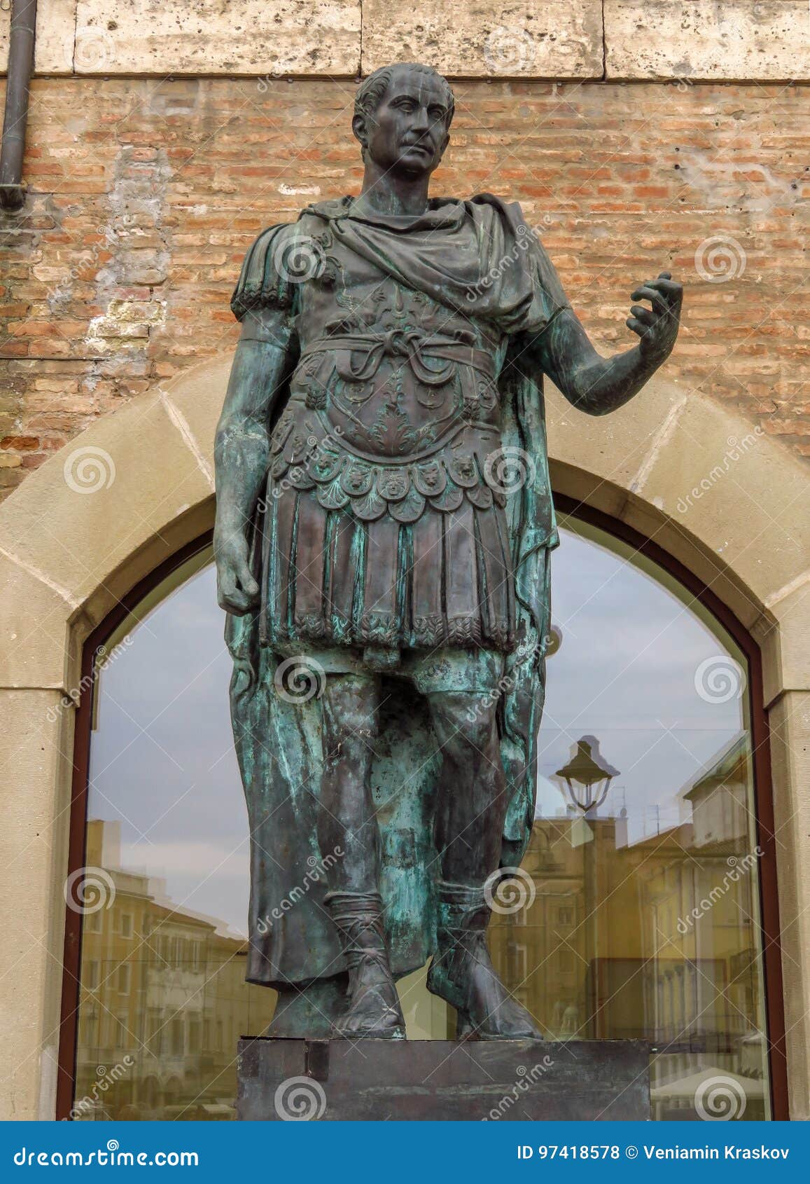 Rimini - Julius Caesar Statue Stock Photo - Image of empire, monument ...
