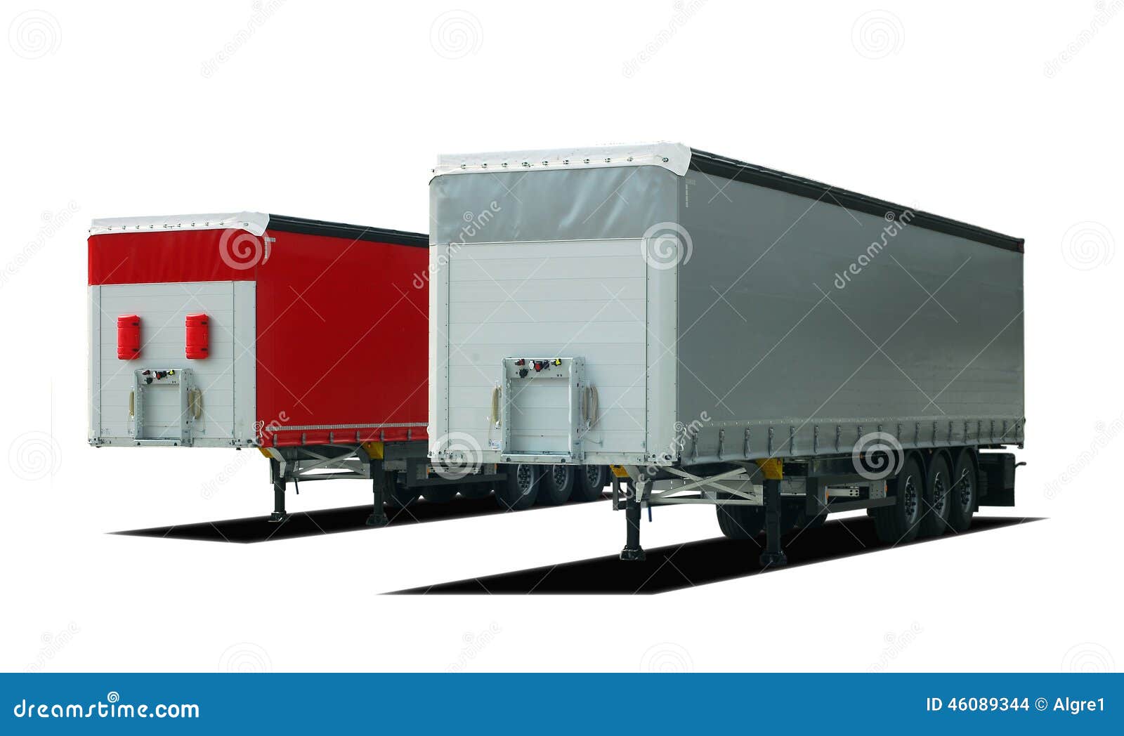 Rimorchio Dei Semi Di Due Camion Fotografia Stock - Immagine di ...