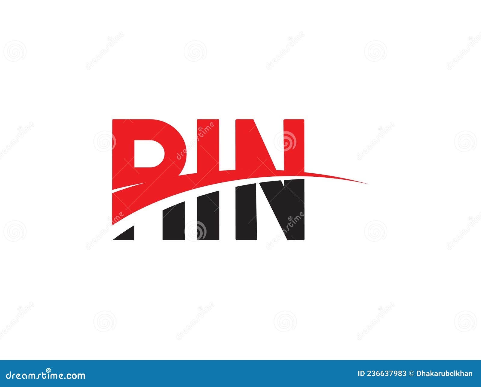 RIN Letter Initial Logo Design Vector Illustration Stock Illustration ...