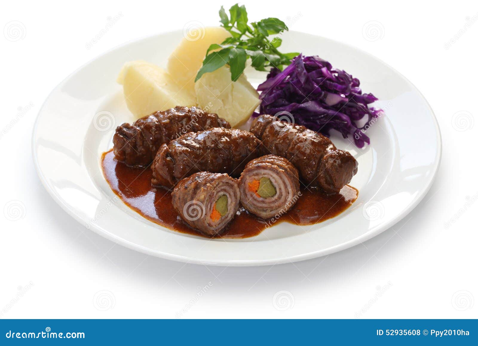 Rinderrouladen, German Beef Roll Royalty-Free Stock Photography ...