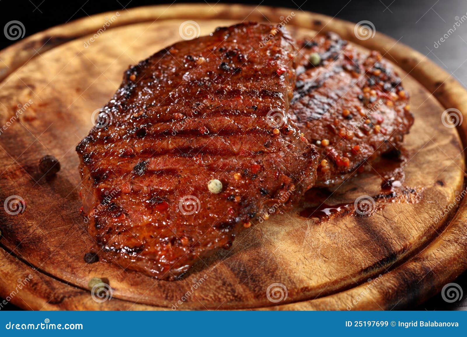 Rindfleischsteak stockbild. Bild von köstlich, schnitt - 25197699