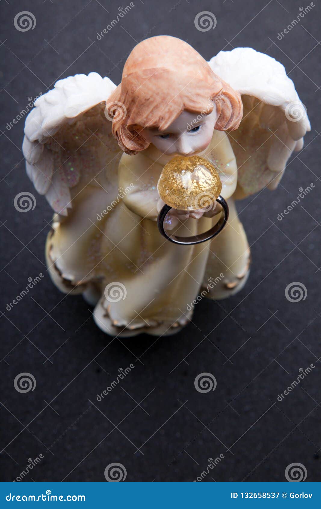 Ring Angel Studio Quality Light Stock Image - Image of background ...