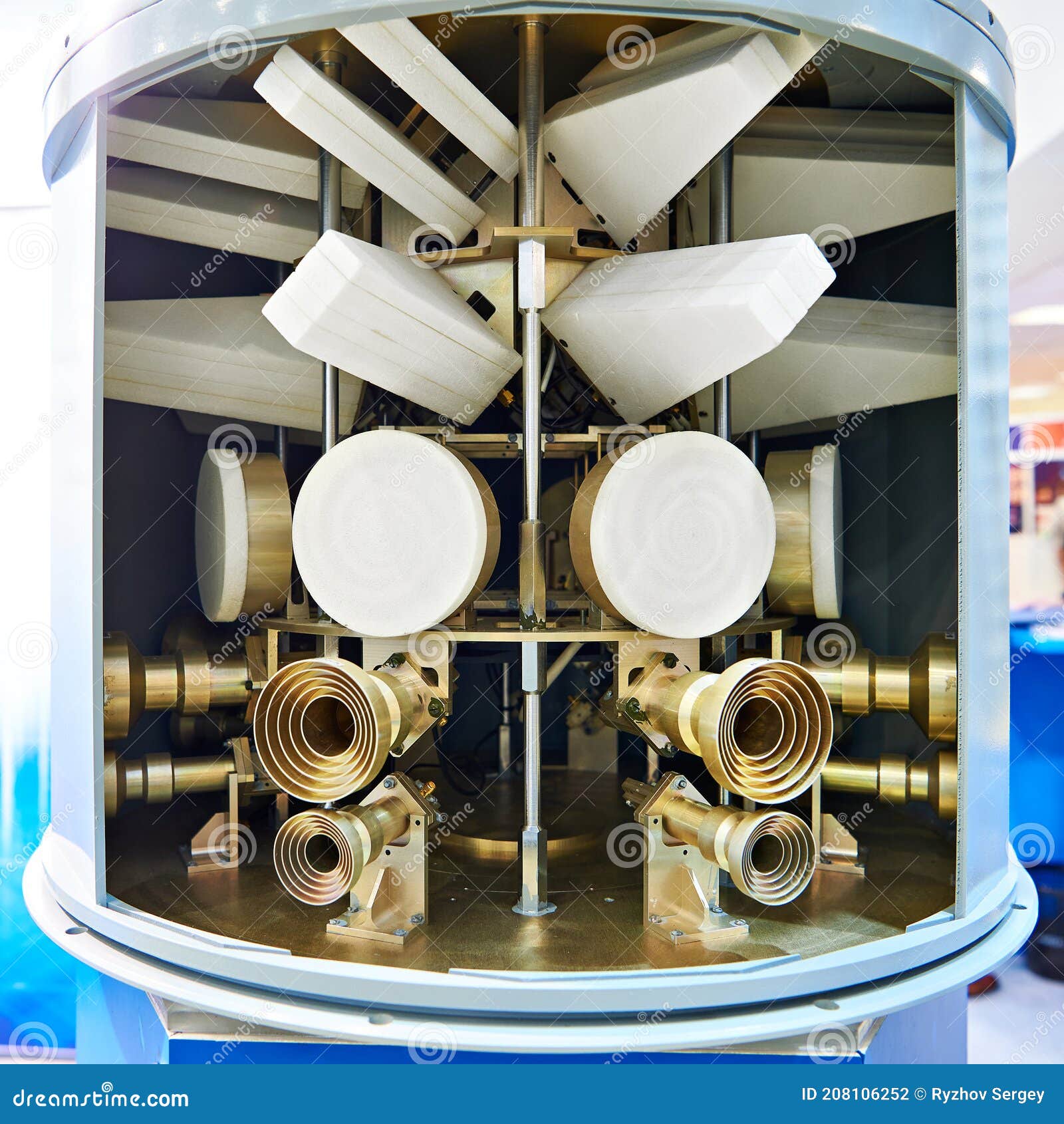 Ring Antenna Array for Radio Signals in Circle Stock Photo - Image of ...