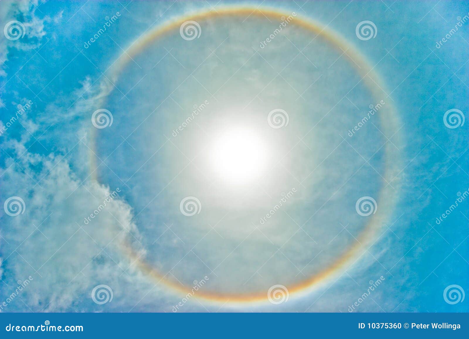Ring around the sun stock photo. Image of rainbow, spectrum - 10375360