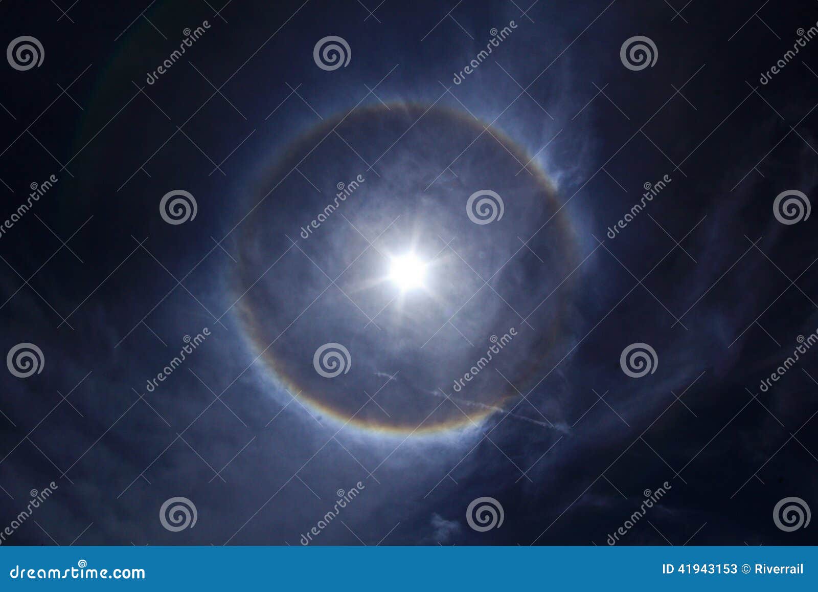 Ring around the sun stock illustration. Illustration of planet - 41943153