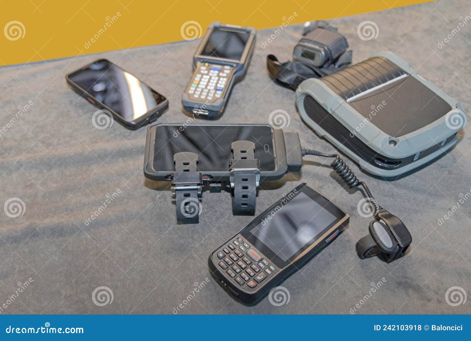 Fulfillment Warehouse Technology Equipment Stock Photo - Image of code ...