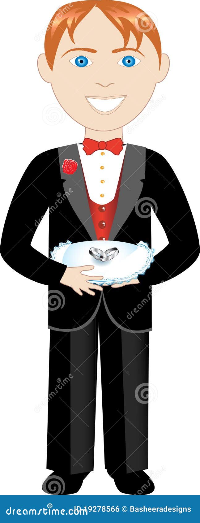 Ring Bearer stock vector. Illustration of irish, happy - 19278566