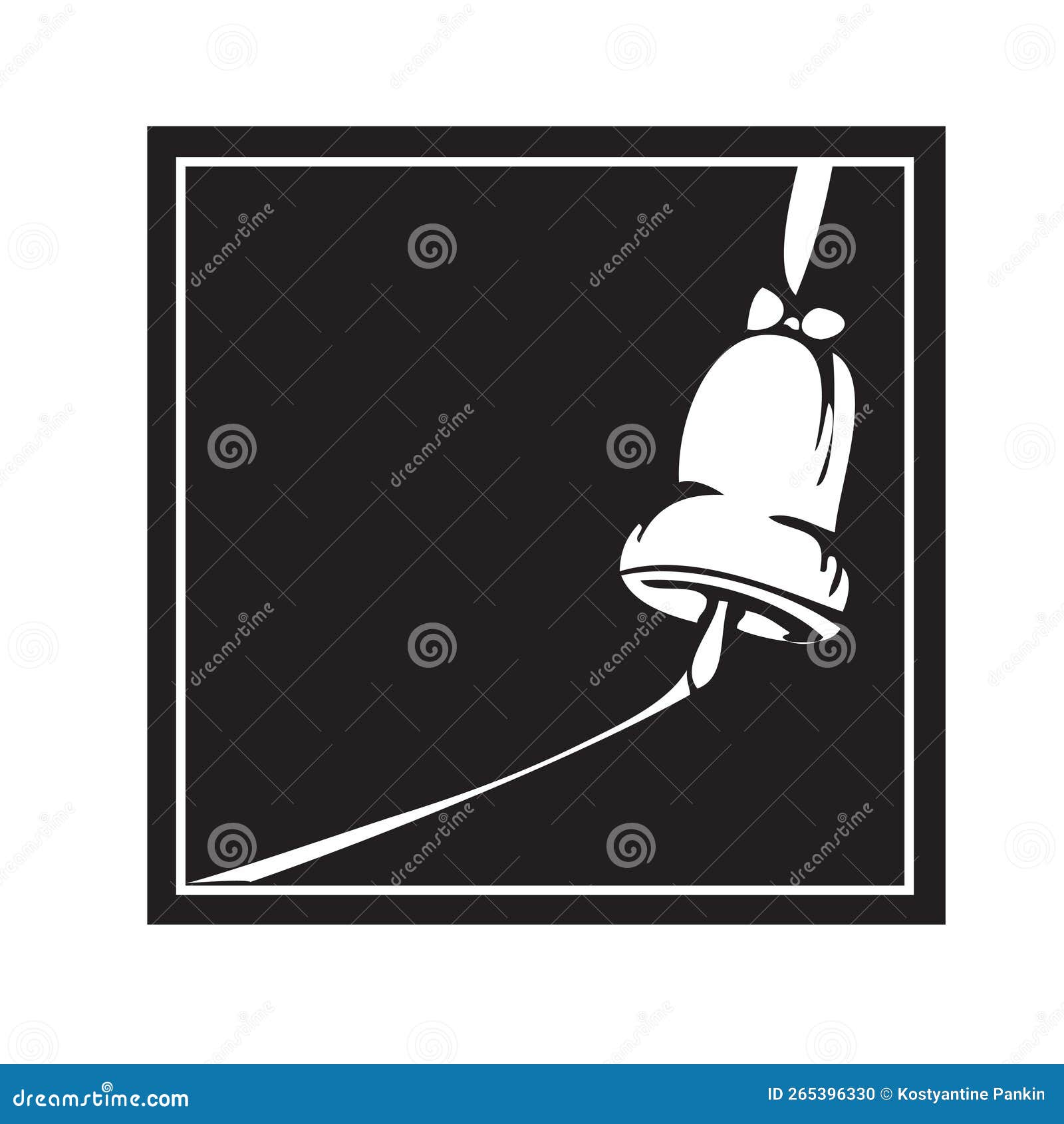 Ring a Bell icon stock vector. Illustration of ting - 265396330