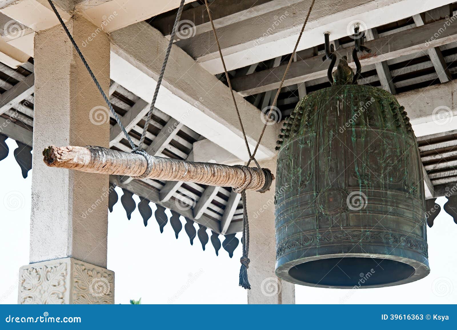 Ring Bell at Buddhist Temple in Sri Lanka Stock Image - Image of relic, landmark: 39616363