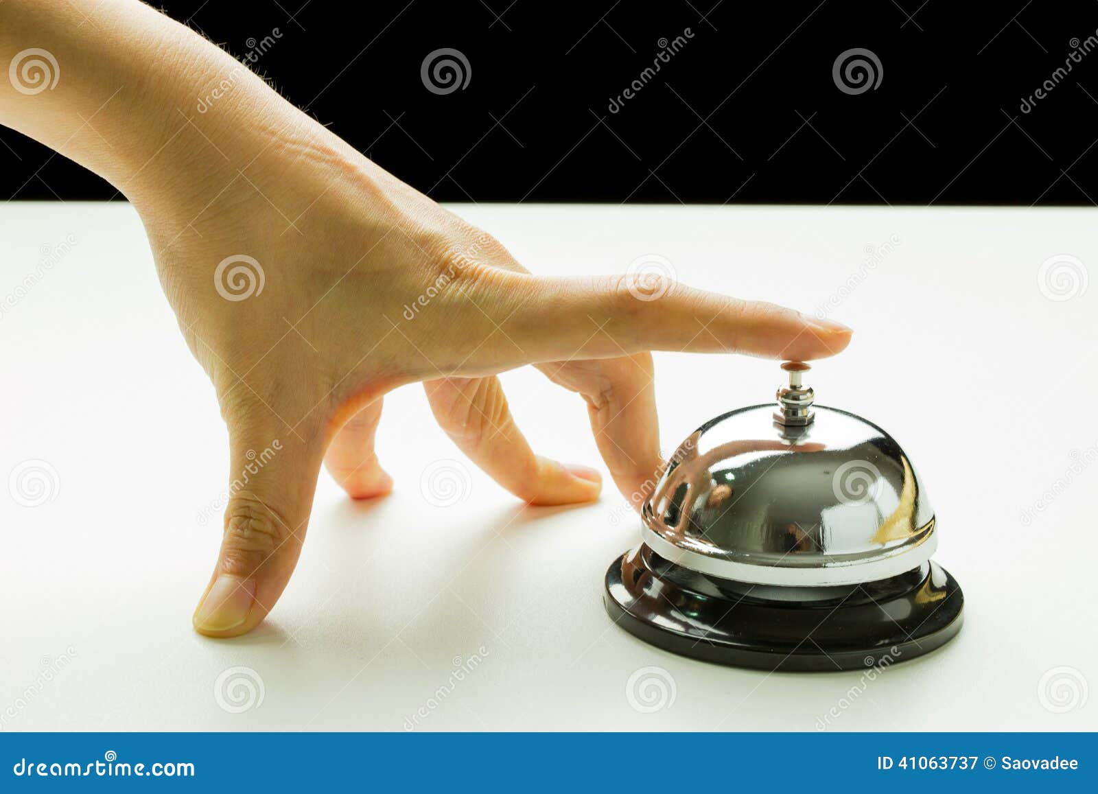 Ring the bell stock image. Image of press, customer, reception - 41063737