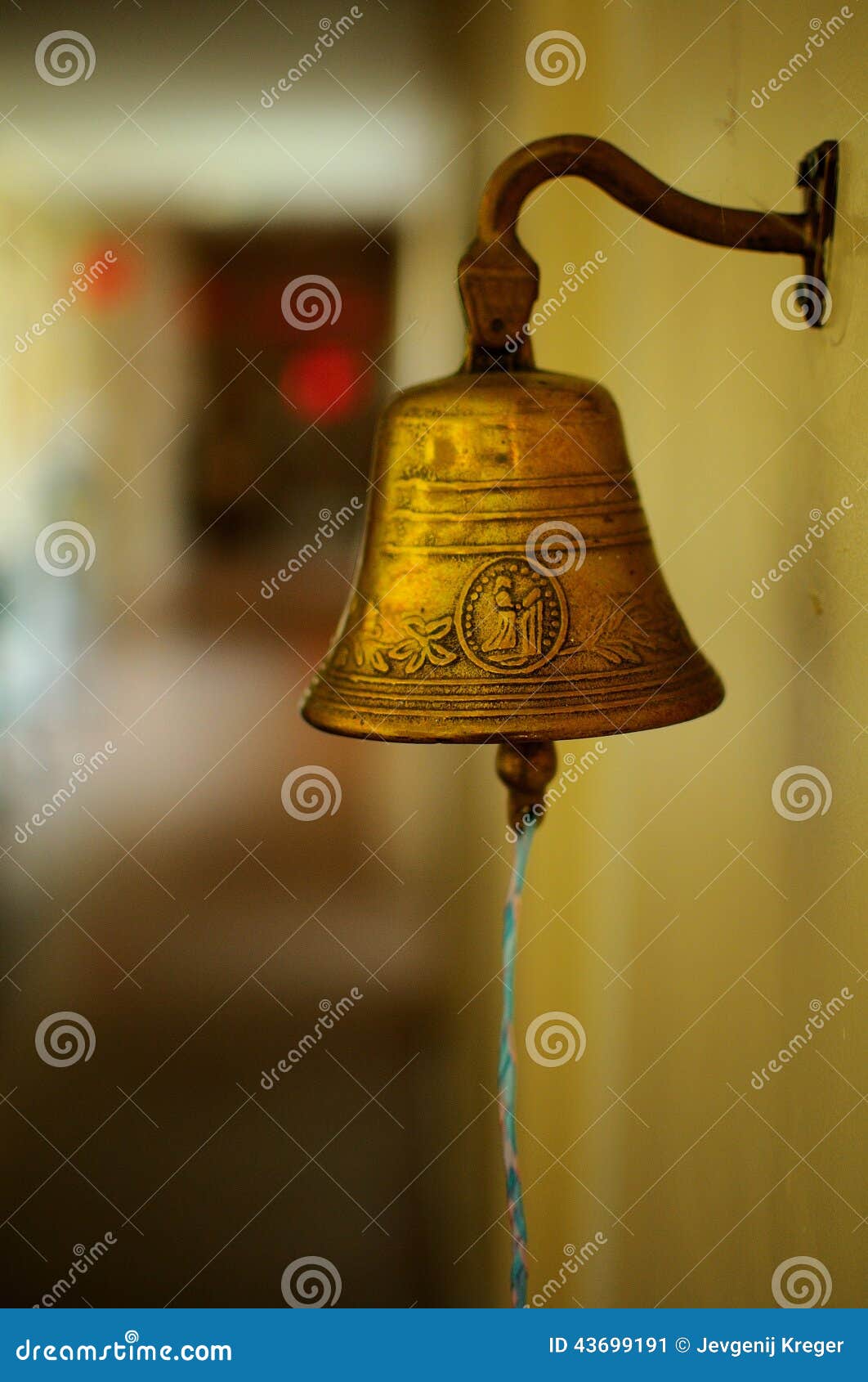 Ring Bell stock image. Image of bronze, hotel, brass - 43699191
