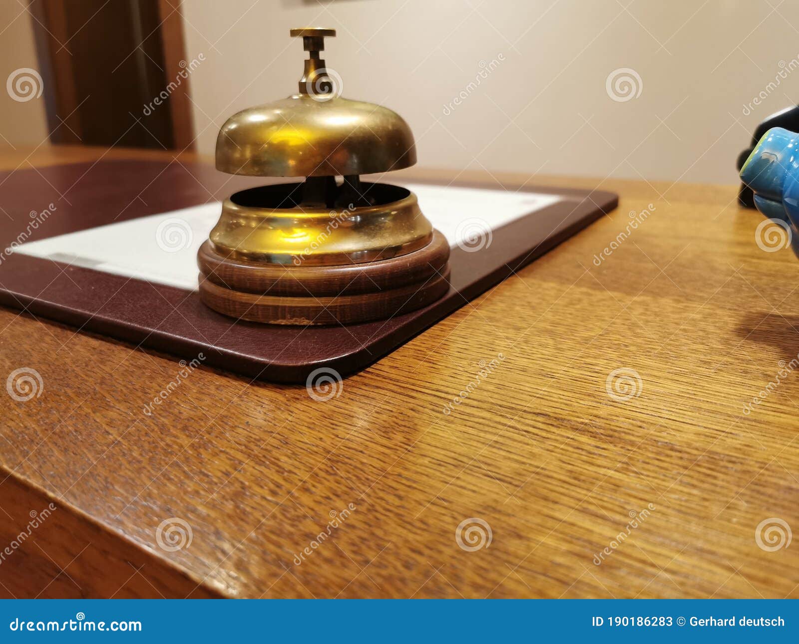 Ring bell reception stock image. Image of design, iron - 190186283