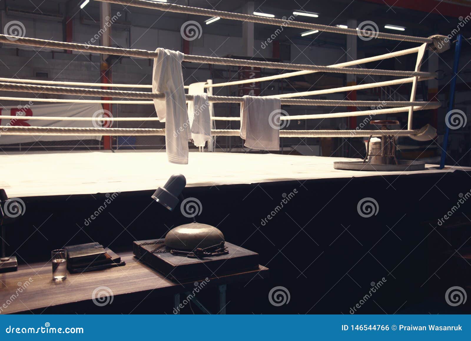 The Bell In The Boxing Stadium Will Fight. Stock Photo | CartoonDealer ...