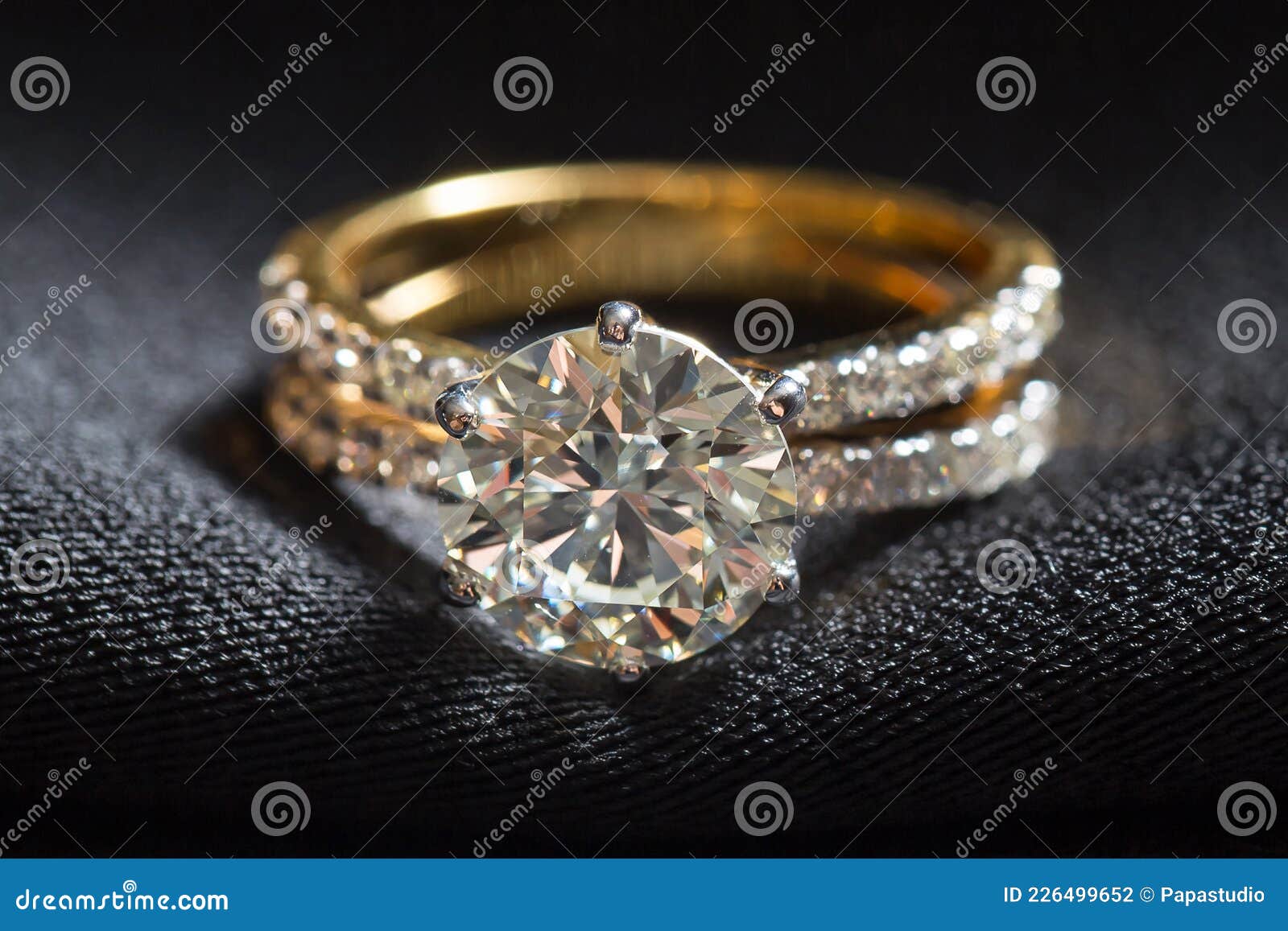 Ring with big diamond stock photo. Image of shine, treasure - 226499652