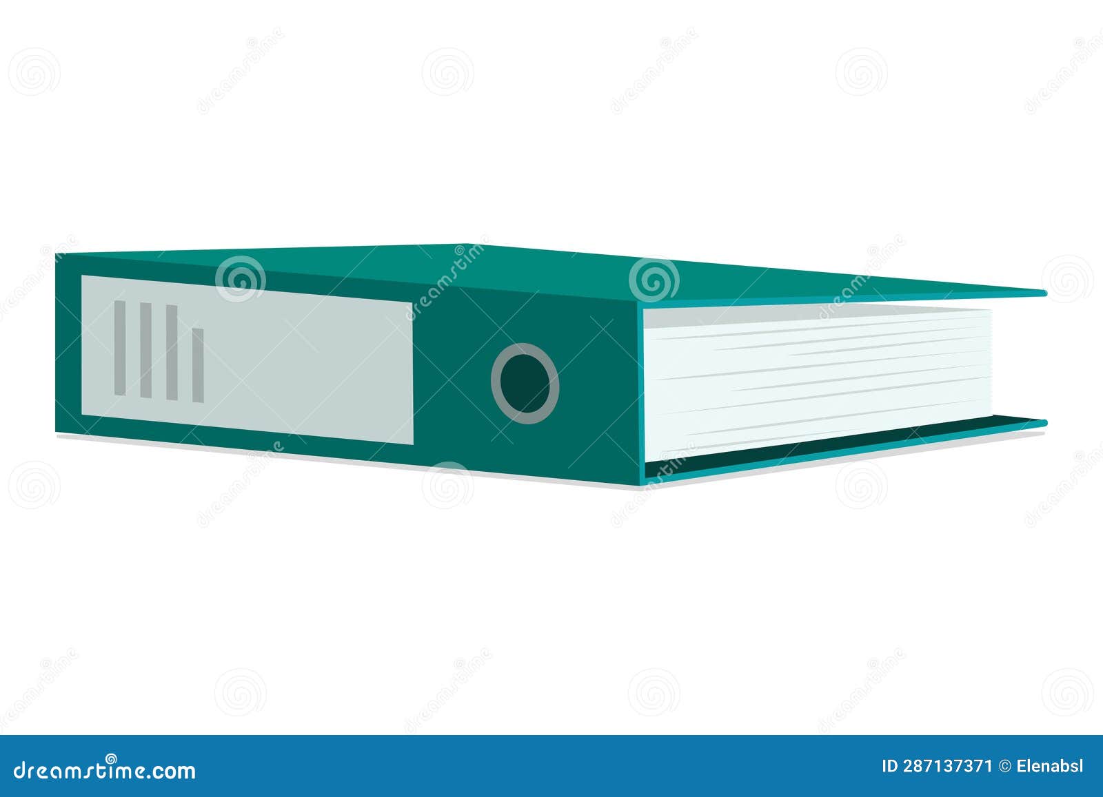 Ring Binder and Business Paperwork Stock Vector - Illustration of ...