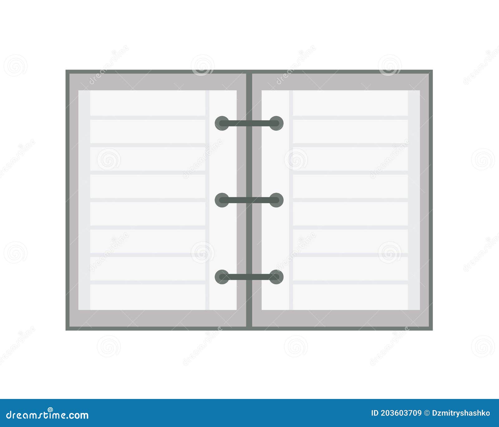 3 Ring binder icon stock vector. Illustration of meeting - 203603709